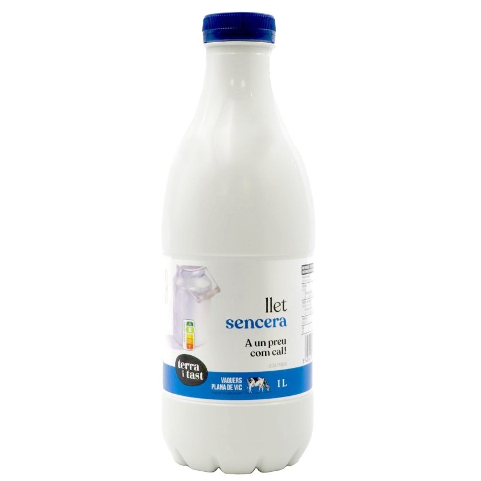 TERRA I TAST Llet sencera en ampolla d'1 litre - BonpreuEsclat online ...