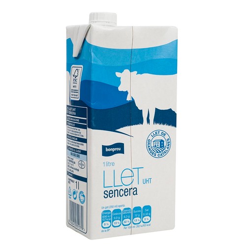 BONPREU Llet sencera en cartró - BonpreuEsclat online - Productes ...