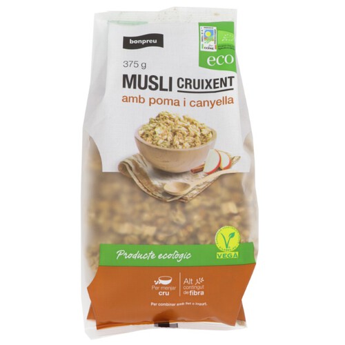 BONPREU Musli cruixent amb poma i canyella ecològic - BonpreuEsclat ...