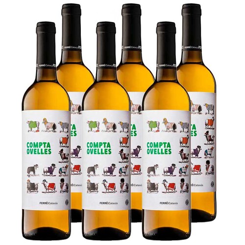 COMPTA OVELLES Caja de vino blanco DO Penedès Km0 4.5L